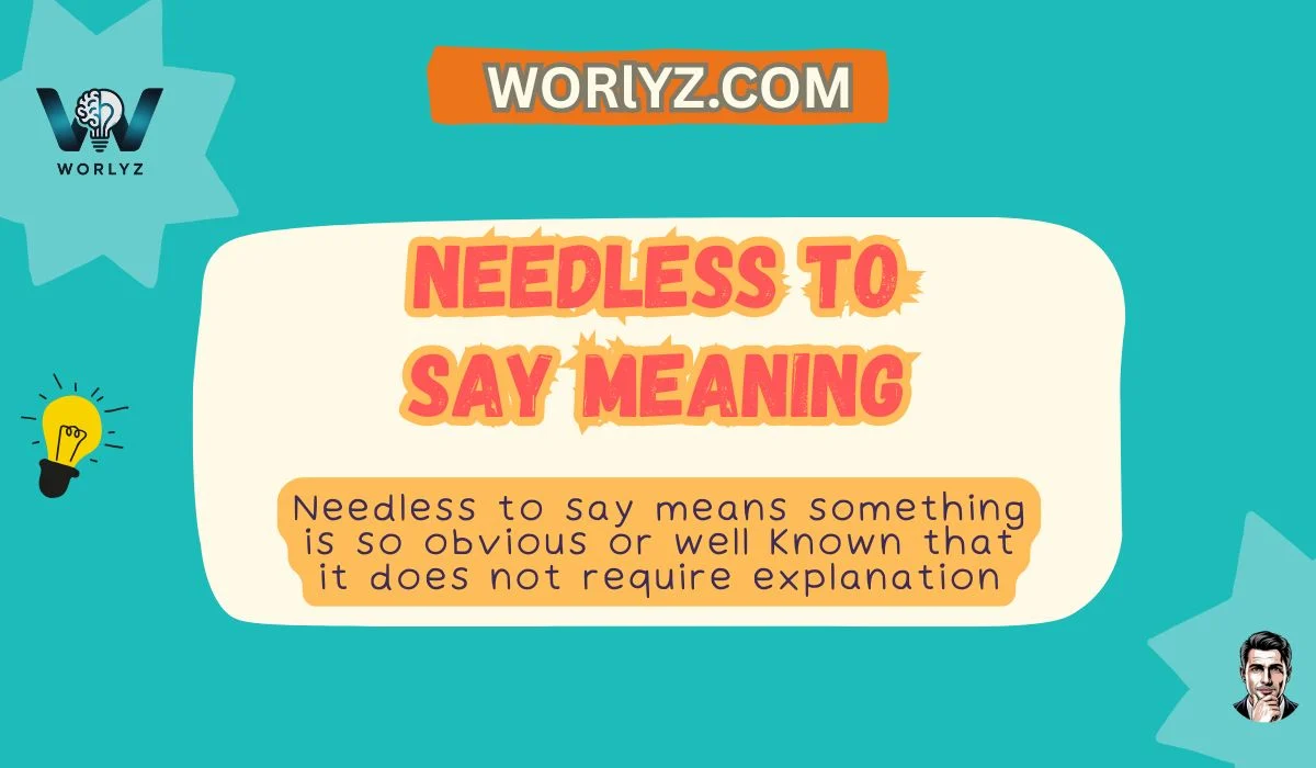 Needless to Say Meaning Everyone Uses but Few Know - worlyz.com